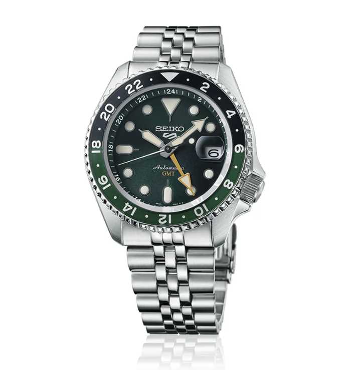 SSK035K1 Seiko 5 Sports SKX GMT Bi-Colour Green – Cunningham Jewellers